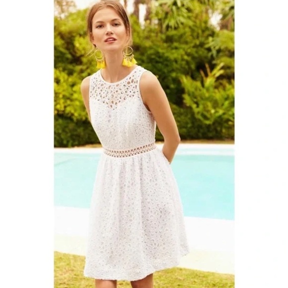 Lilly Pulitzer | Dresses | Lilly Pulitzer Alivia Sea Spray White Floral ...